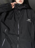 Oversized Retro Black Waterproof Outdoor Jacket with Hood – Razys.com
