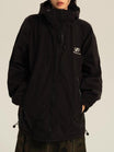Oversized Retro Black Waterproof Outdoor Jacket with Hood – Razys.com